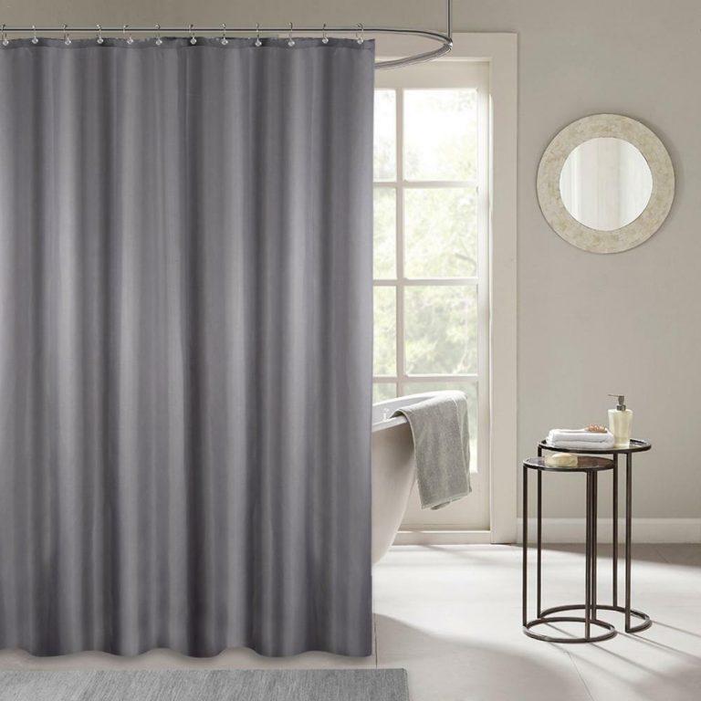 LINO ΚΟΥΡΤΙΝΑ ΜΠΑΝΙΟΥ DECO GREY 180X180 | Lino Home