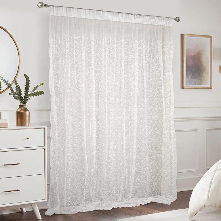 LINO ΚΟΥΡΤΙΝΑ BARIO WHITE ΜΕ ΤΡΕΣΑ 280X300 | Lino Home