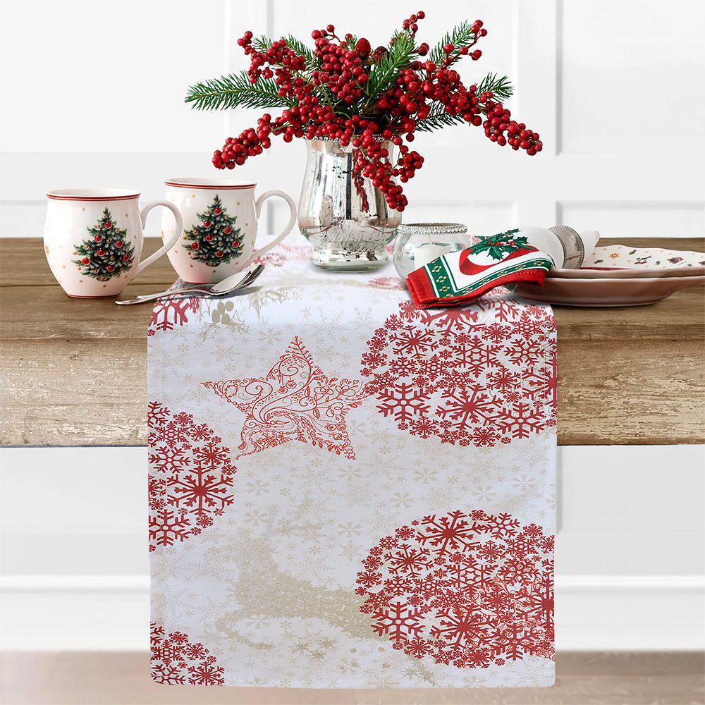 LINO ΤΡΑΒΕΡΣΑ SNOWFLAKE 40X150 | Lino Home