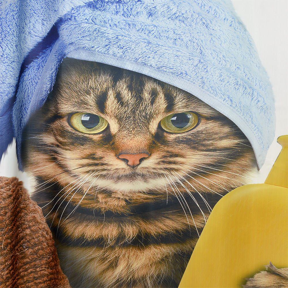 LINO ΚΟΥΡΤΙΝΑ ΜΠΑΝΙΟΥ GATTO 180X200 | Lino Home