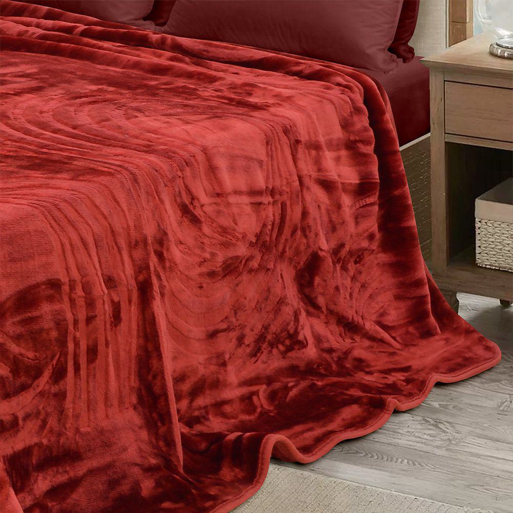 LINO ΚΟΥΒΕΡΤΑ ΒΕΛΟΥΤΕ COBERTOR EMB BORDO 220X240 | Lino Home