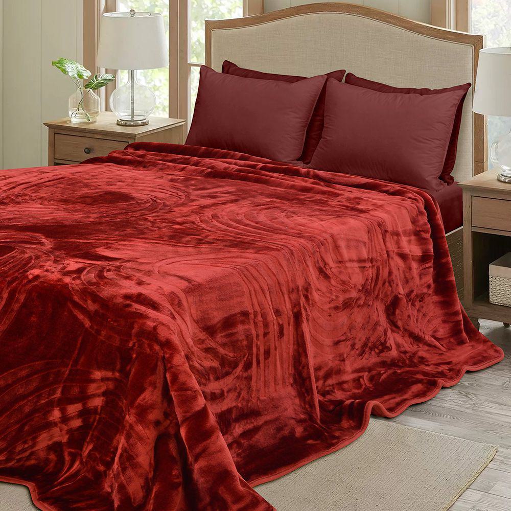 LINO ΚΟΥΒΕΡΤΑ ΒΕΛΟΥΤΕ COBERTOR EMB BORDO 220X240 | Lino Home