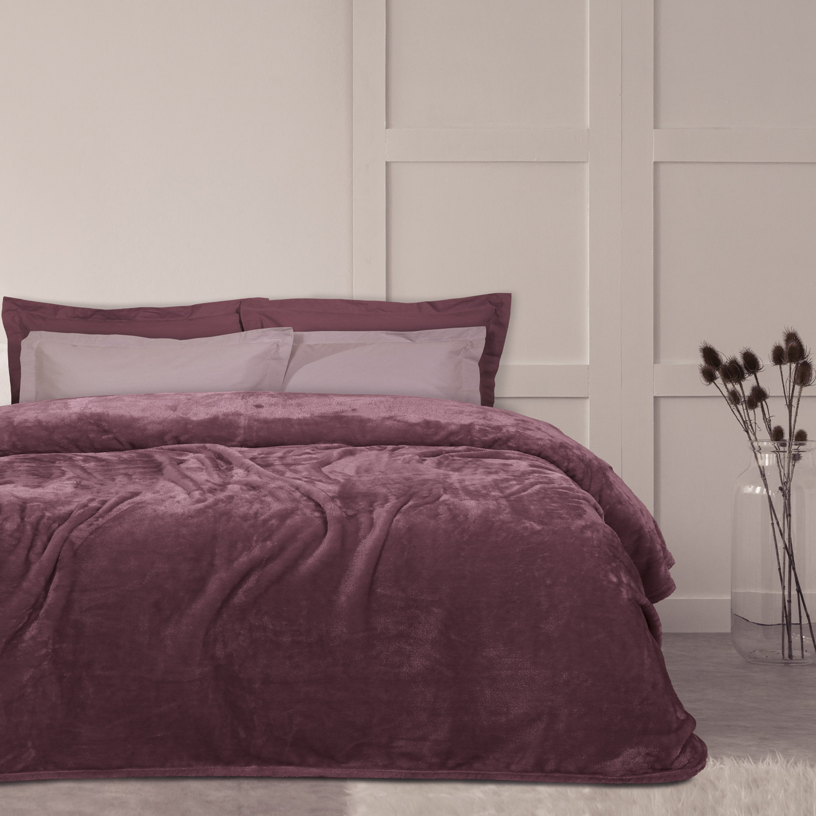 Das Home Κουβερτα Velour Μονή 1347 Ροδι - LinoHome